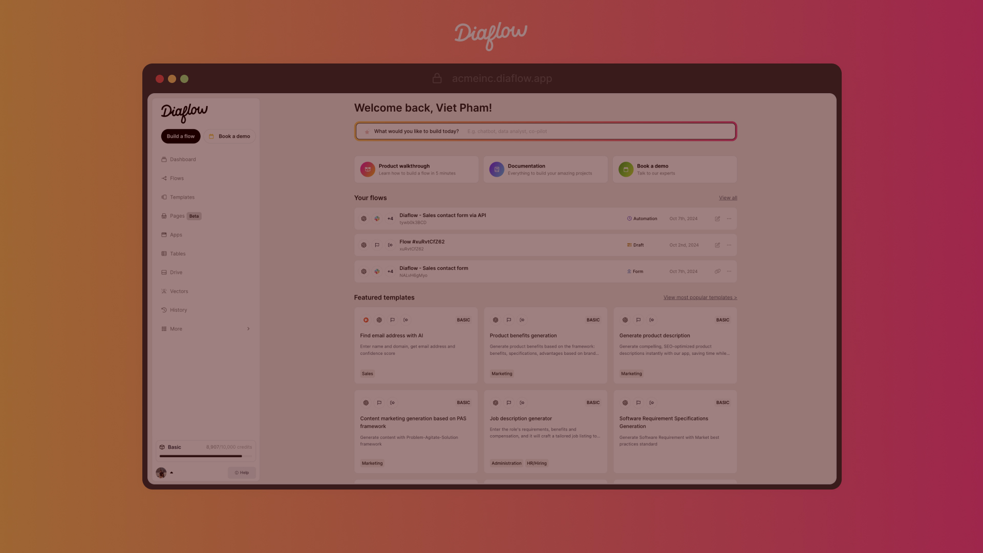 Diaflow | The easiest way to build GenAI tools & apps